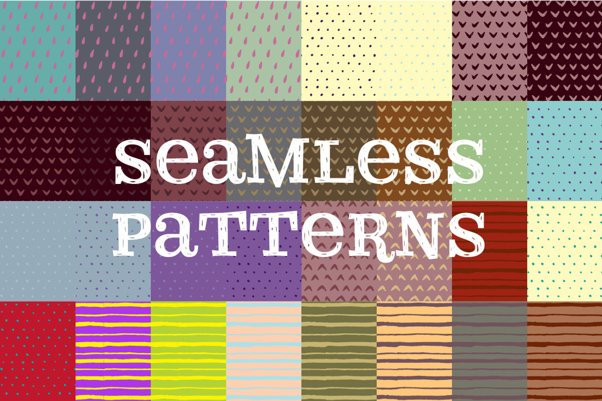 Hand Made Brushes & Patterns, a Pattern Graphic by Graphic Spirit