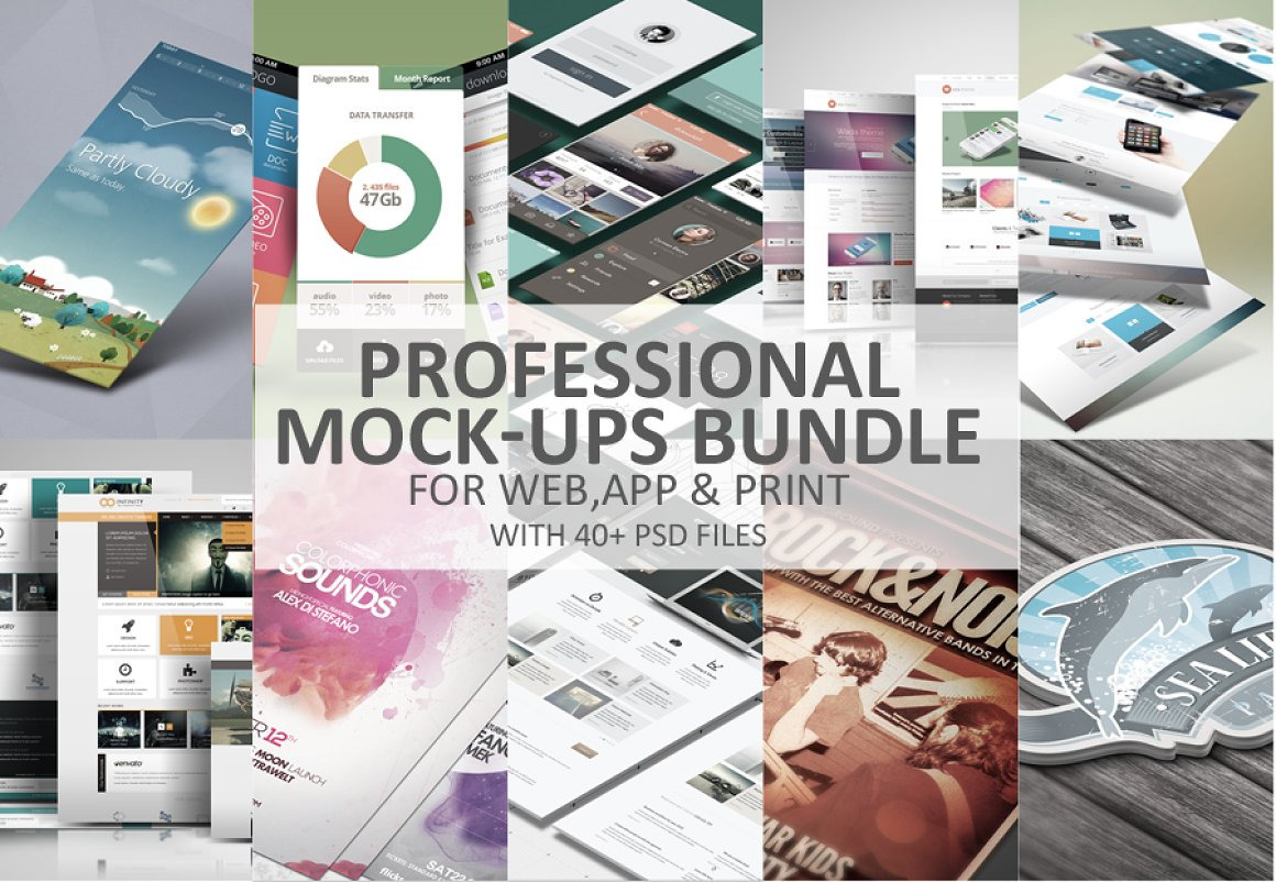 Professional Mock-Ups Bundle, an iPhone Mockup by RgraphicsDesign