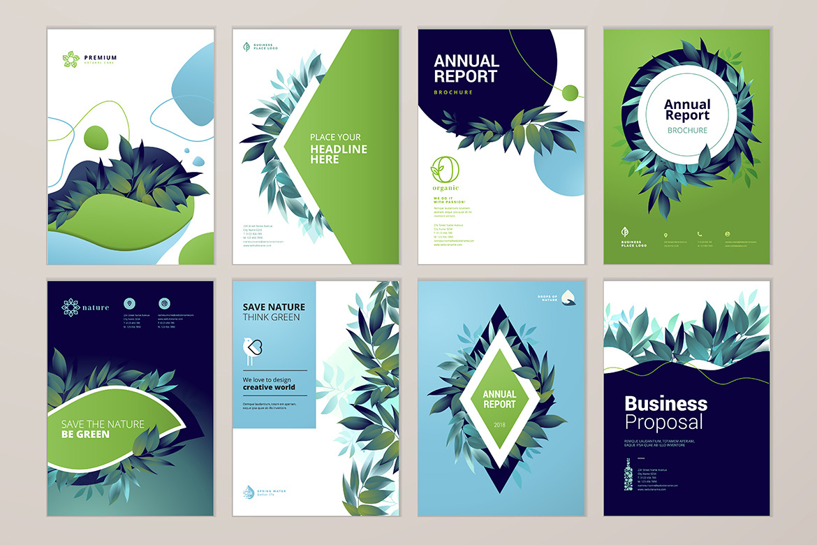 Brochure cover designs, a Background Graphic by PureSolution