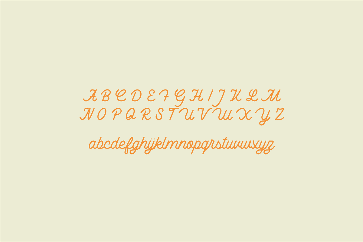 Monoline Script - Font, a Script Font by StephenBradbury