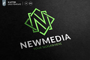 New Media Logo, a Branding & Logo Template by ft.studio