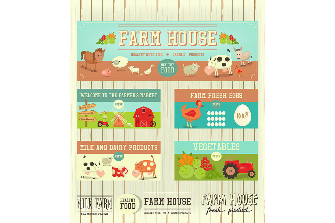 Farm House Posters, an Animal Illustration by ELFIVETROV DESIGN ...
