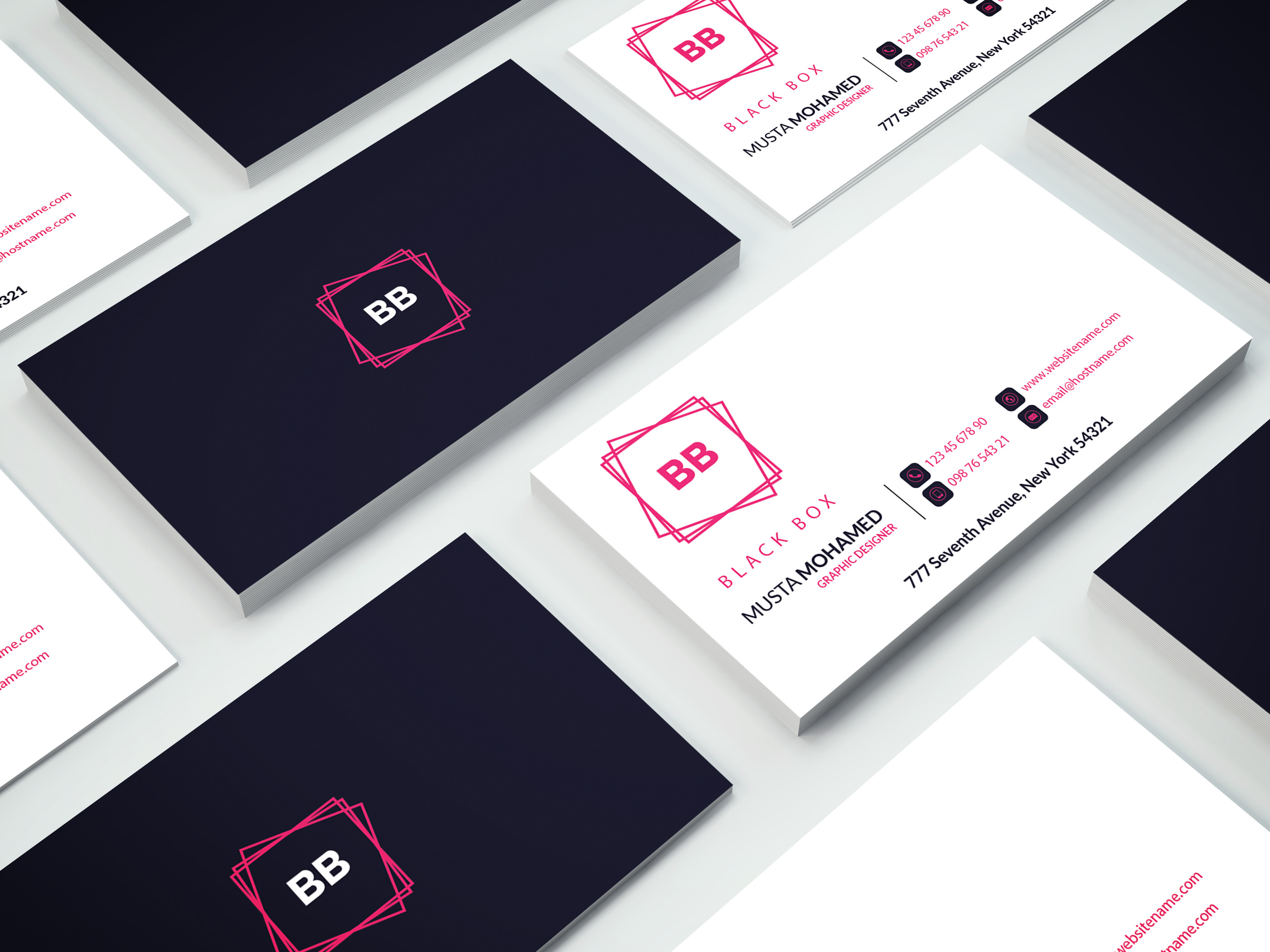 Awesome Business Card, a Business Card Template by MustaART