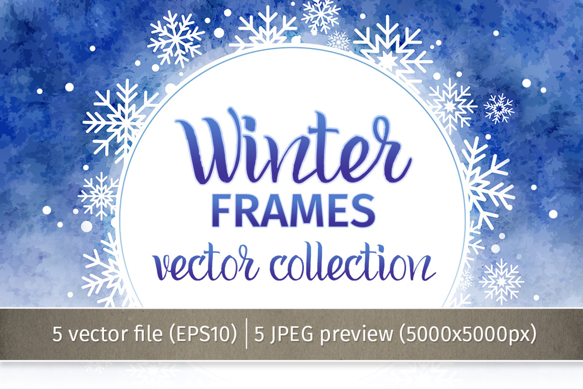 Winter frames. Vector collection, an Object Graphic by LeiaSW ...