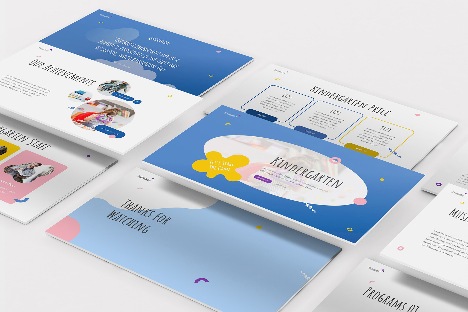 Kindergarten Google Slides Template, a Presentation Template by ...