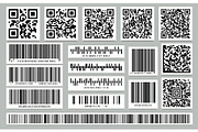 Rectangle barcode, qr code set, a Technology Photo by GenziWorkshop
