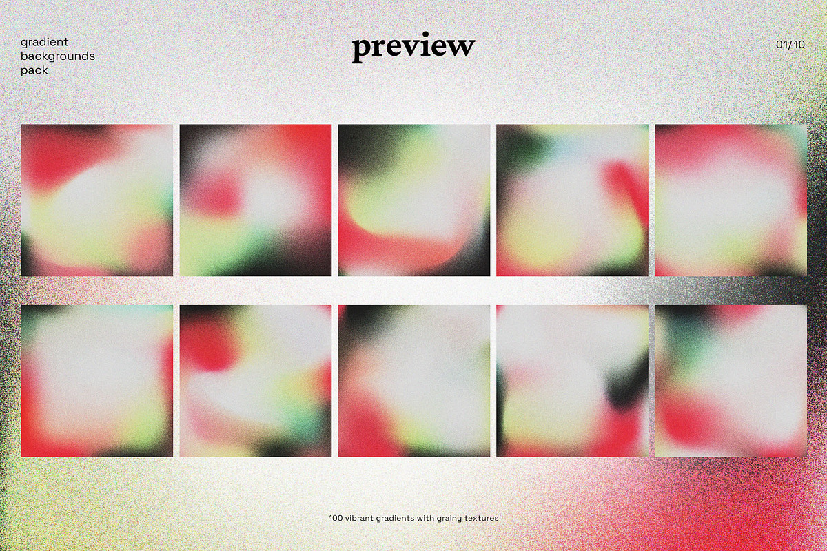 100 Gradients, a Background Graphic by Inartflow