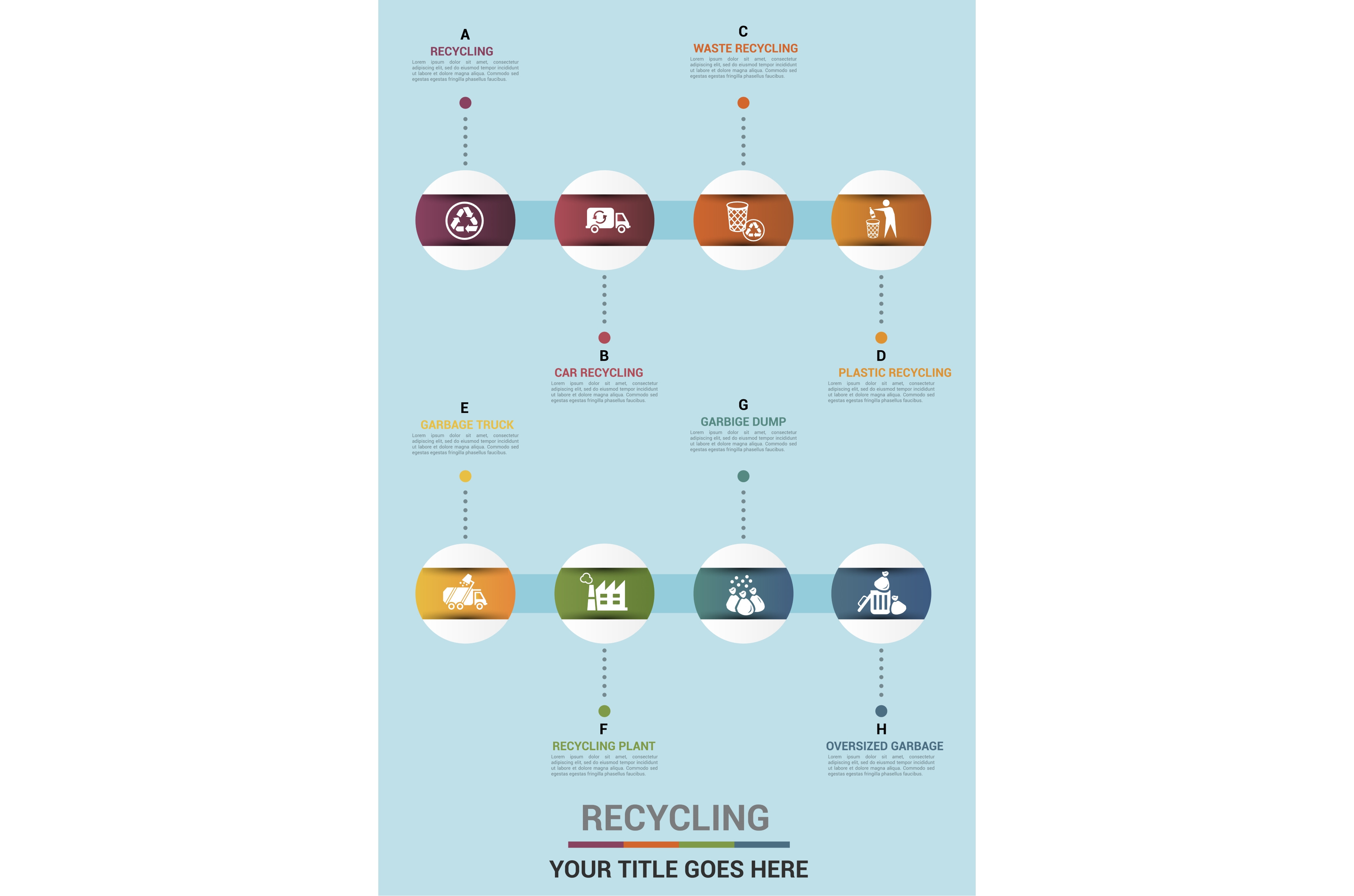 Infographic Recycling template, a Food Illustration by Aimagenarium ...