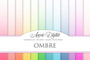 Ombre Digital Paper Backgrounds, a Pattern Graphic by Avenie Digital