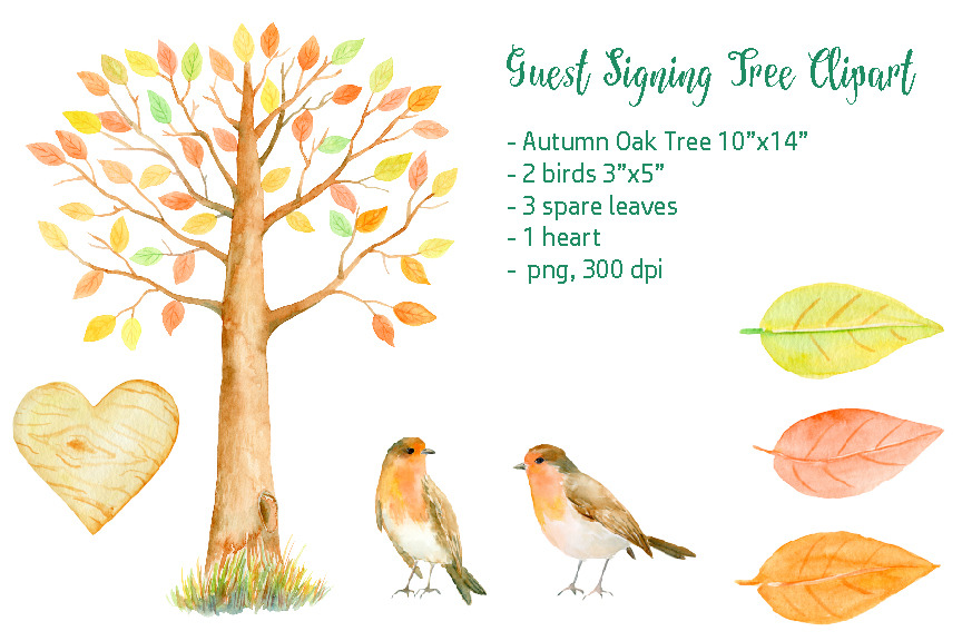 Autumn Guest Signing Tree, an Illustration by Corner Croft | Creative ...
