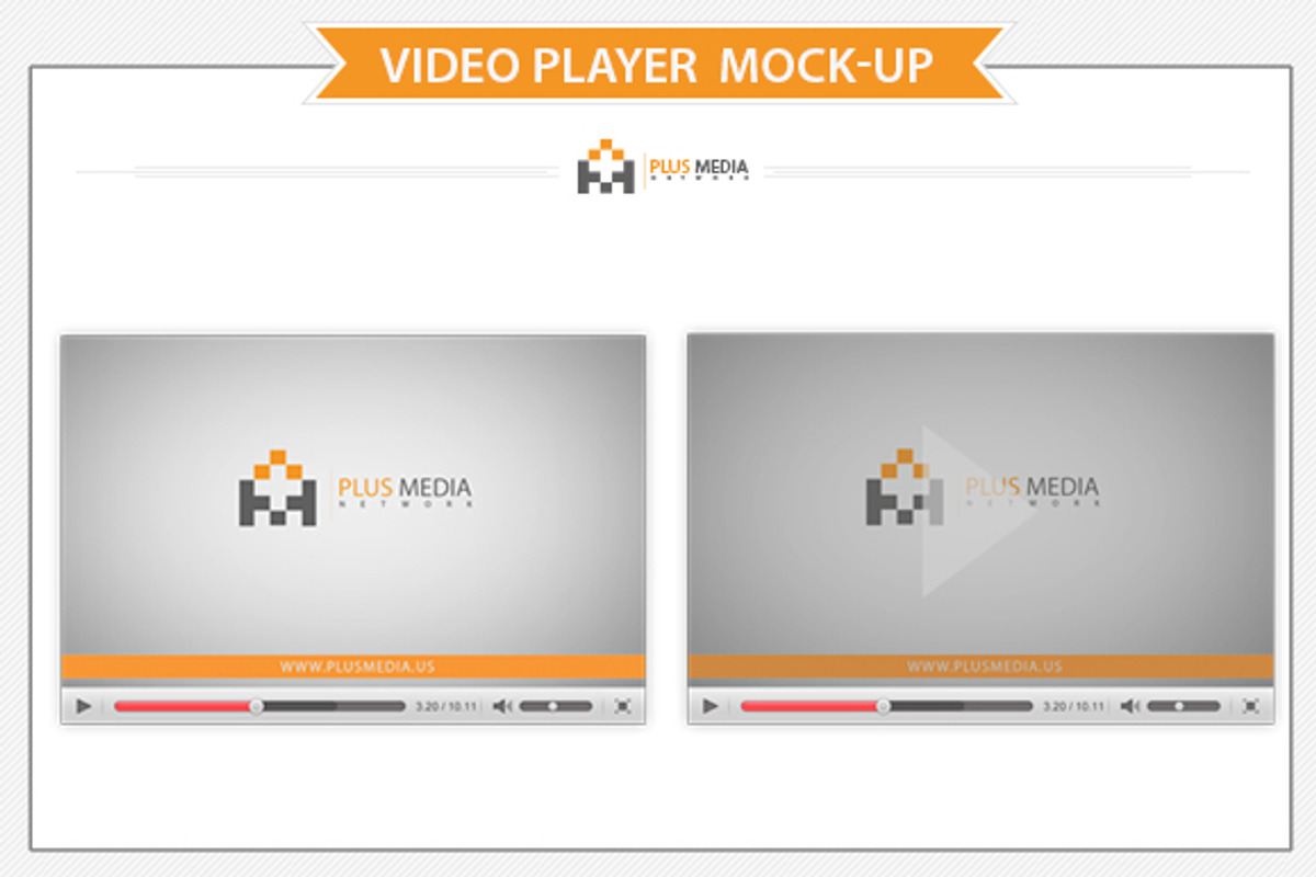 Video Player Mockup, a Product Mockup by Plus Media