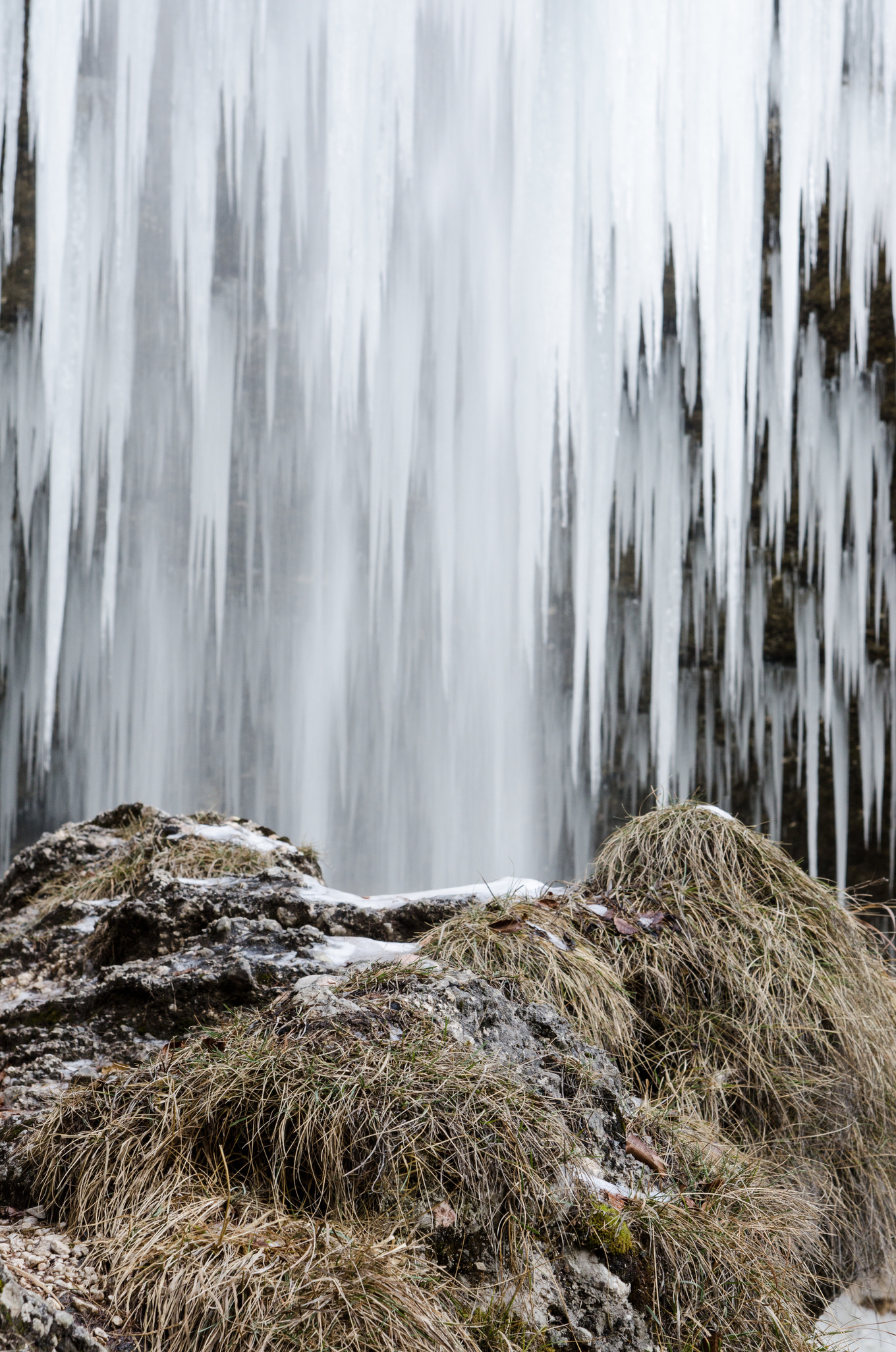 Icicles and a waterfall, a Nature Photo by Dreamy Pixel