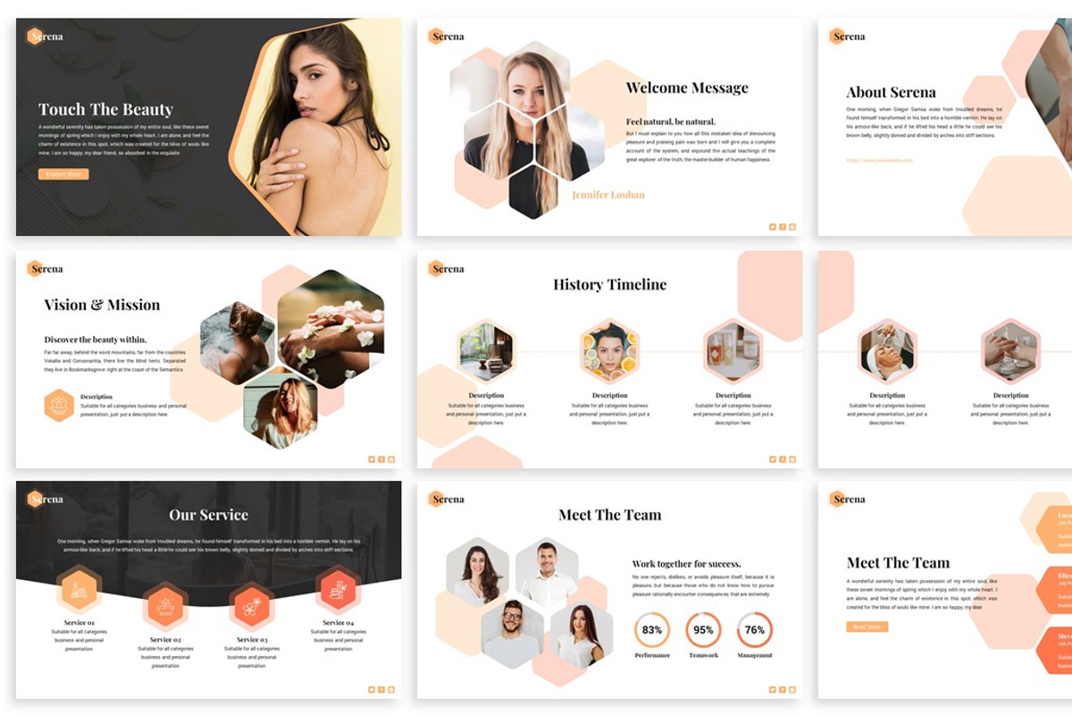 Serena - Beauty Powerpoint Template, a Presentation Template by ...