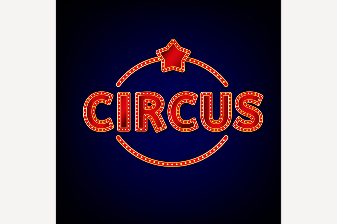 Vector Circus Banner, a Decorative Illustration by Anna's Shop
