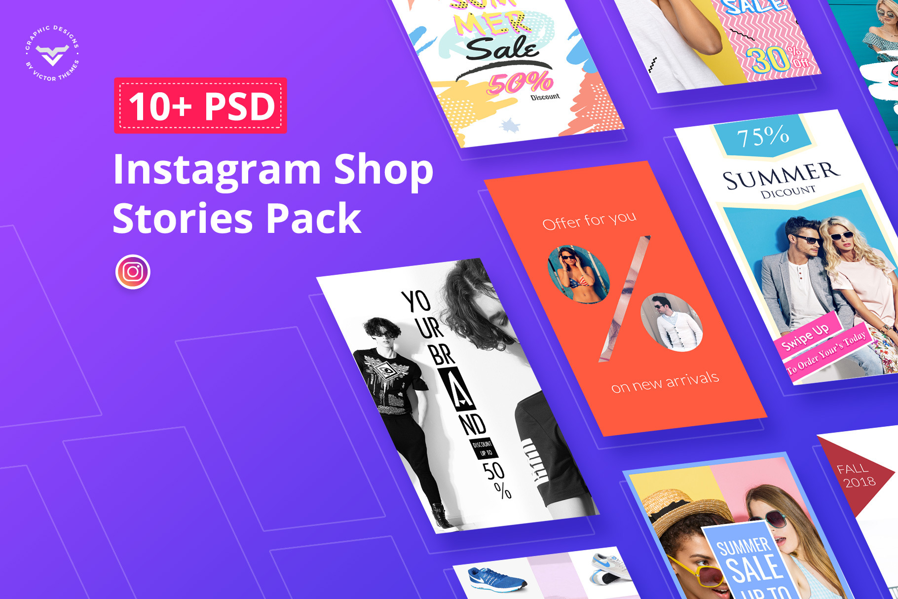 Instagram Shop Stories, a Social Media Template by VictorThemes ...