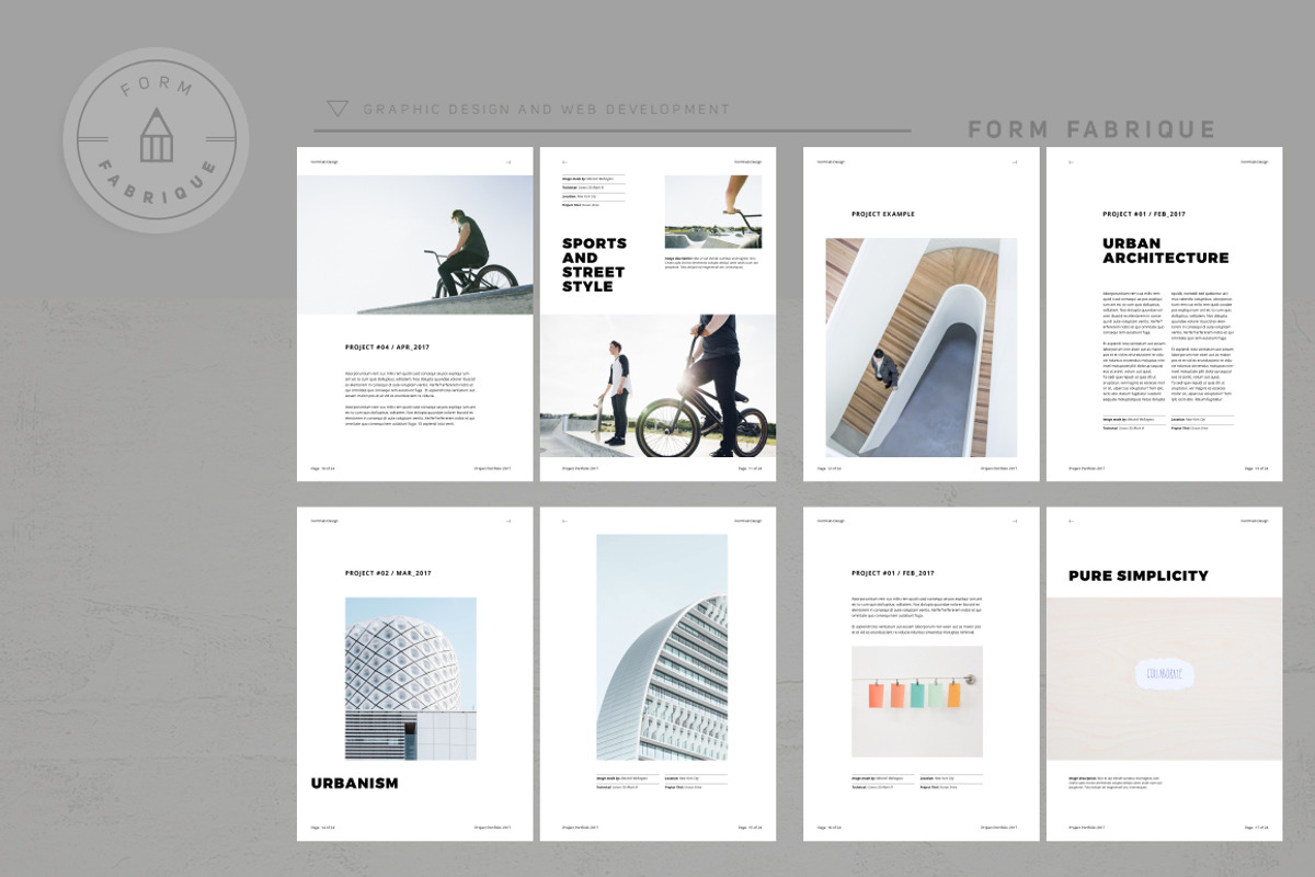 Studio Portfolio, a Brochure Template by Form Fabrique