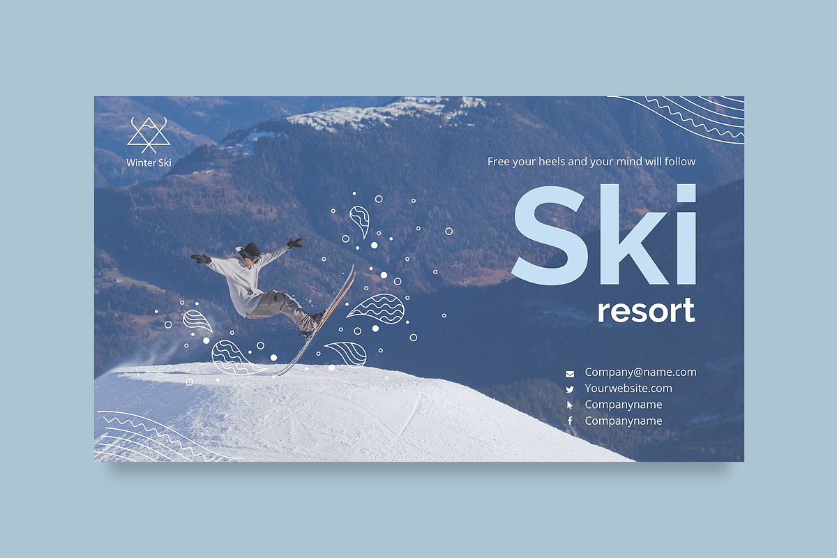 Presentation Ski Resort, a Presentation Template by TemplatesNow!