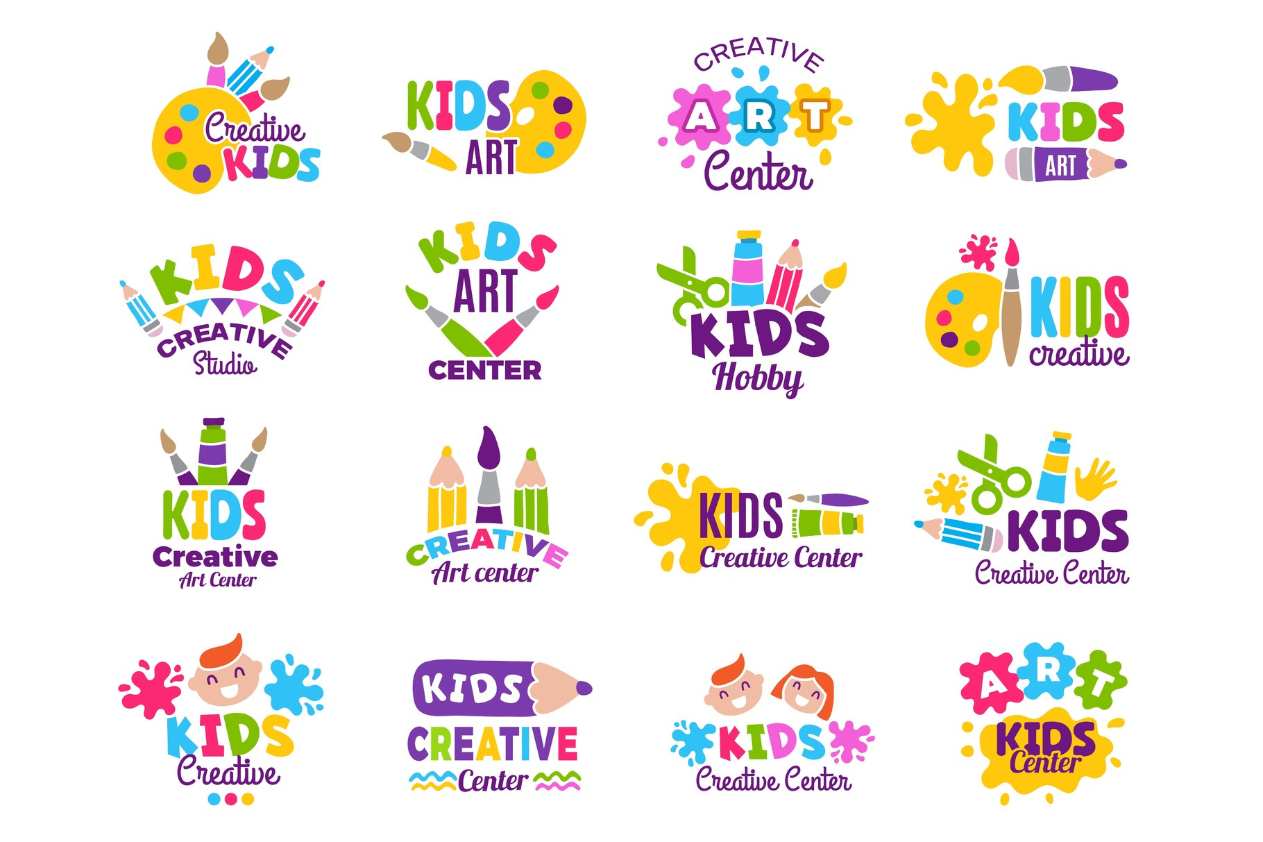 Creative kids logo. Craft and, a Background Graphic by Onyx