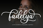 fadelya script, a Script Font by MrLetters