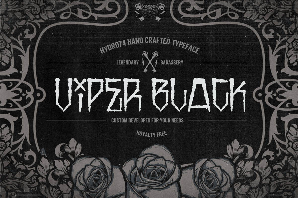 Viper Black, a Font by Hydro74 | Creative Market