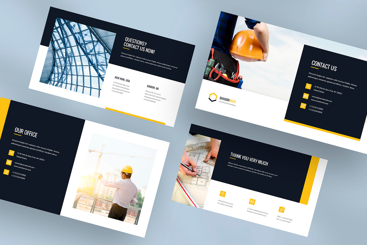 Construction Company Profile Figma PPT