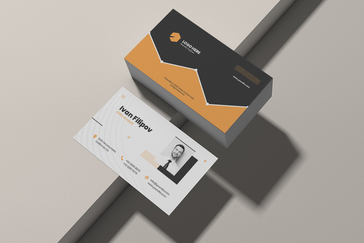 Data Analyst Business Card, a Business Card Template by Rahardi ...