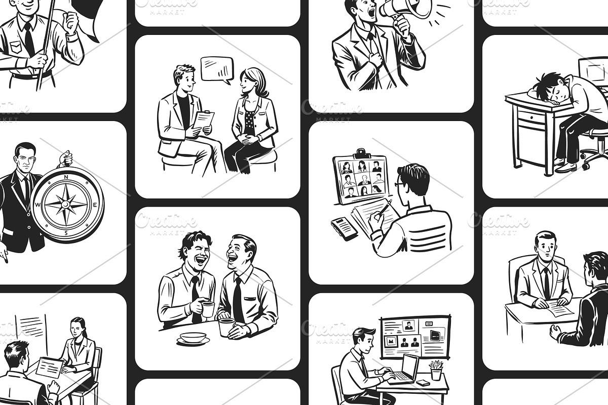 Animated Business Drawing