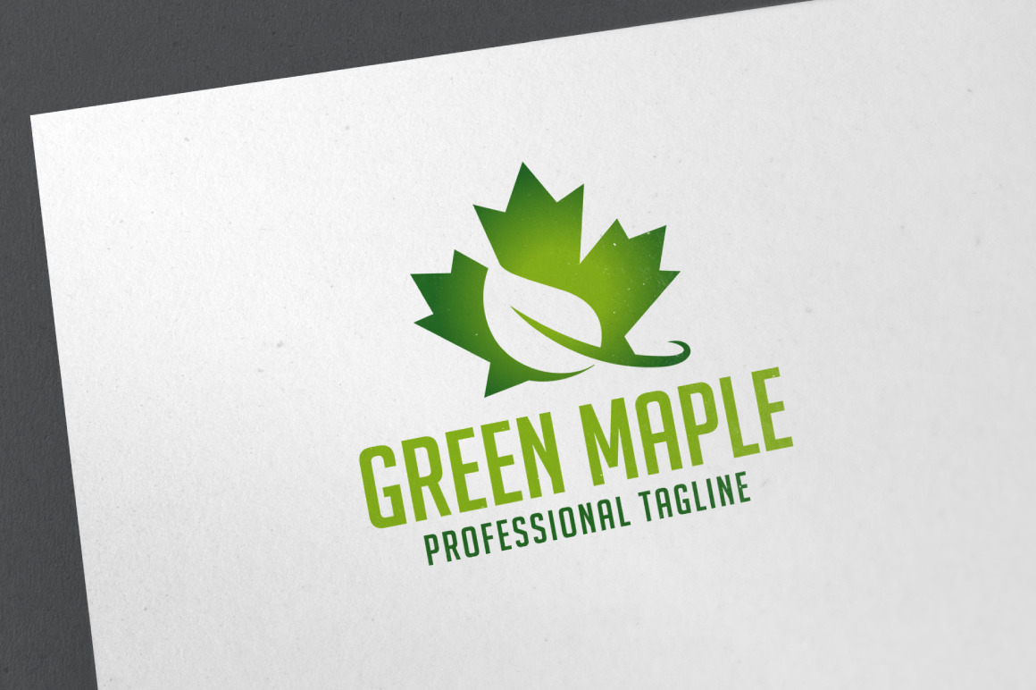 Green Maple Logo, a Branding & Logo Template by emotions76
