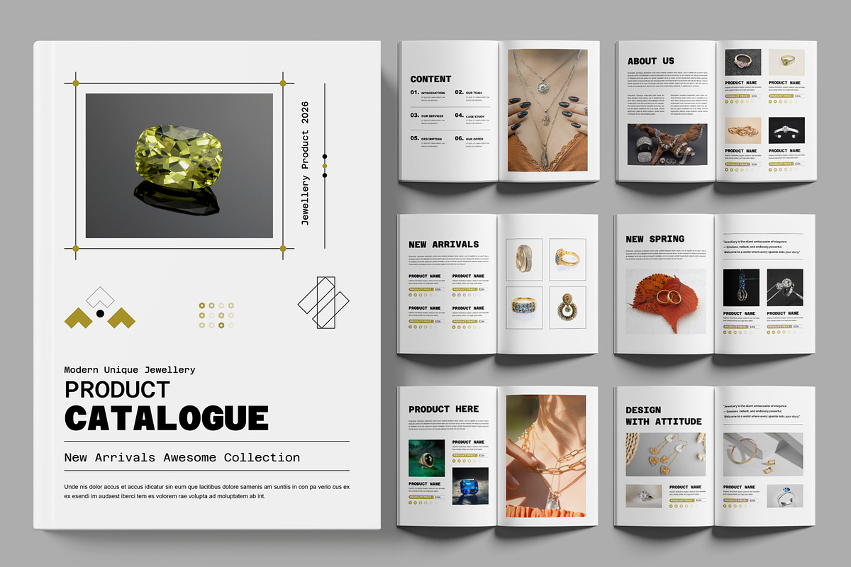 Jewellry Catalog Portfolio Layout