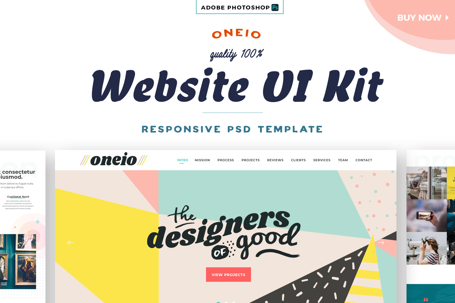 Website UI Kit PSD Template, a Websites & App Template by Happy Monday ...