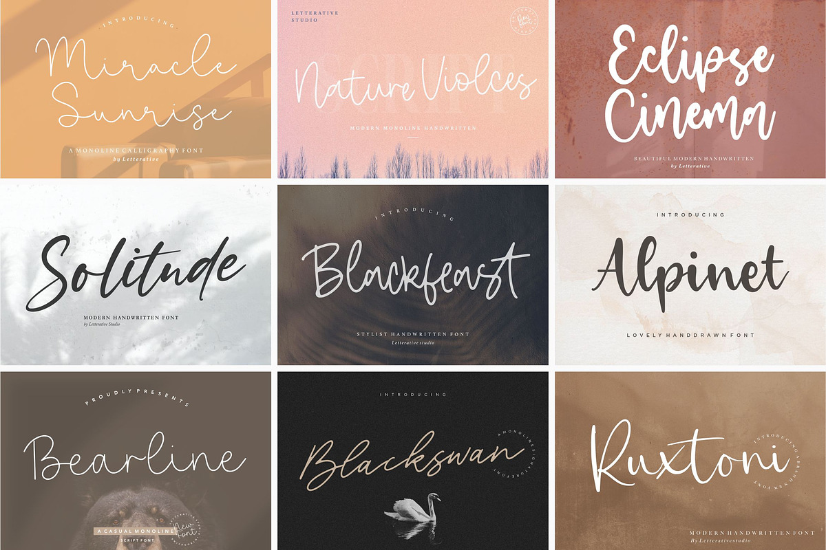 The Ultimate 50 Fonts Bundle!
