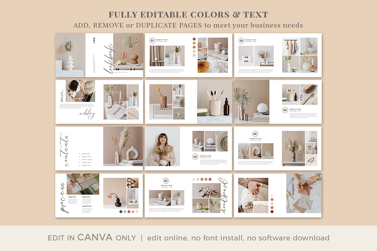 CANVA Lookbook Template, a Magazine Template by Digiluxe