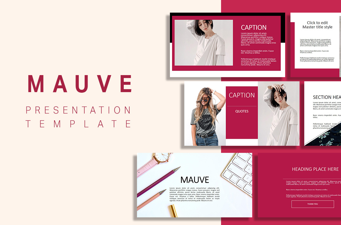 MAUVE - Classy Presentation, a Presentation Template by Shivangi Dubey