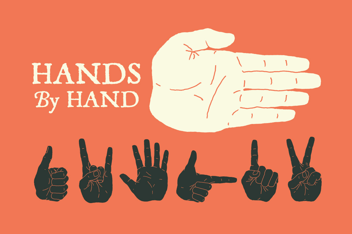 Hand Illustrated Hands and Fists, an Illustration by GhostlyPixels ...