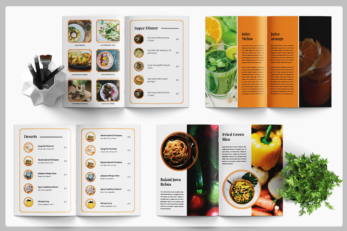 Foodish Resto Menu/Magazine Templat, a Brochure Template by Nahar_std
