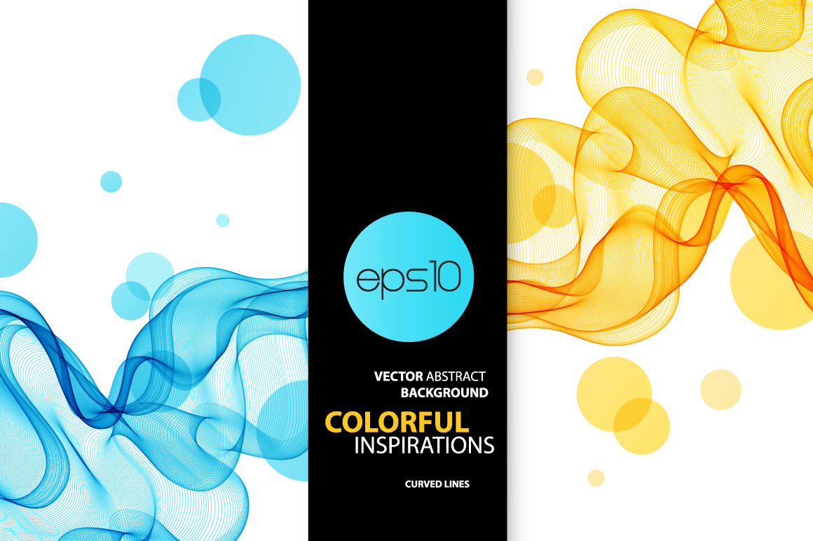 Vector colorful lines, a Templates & Theme by Marinstri