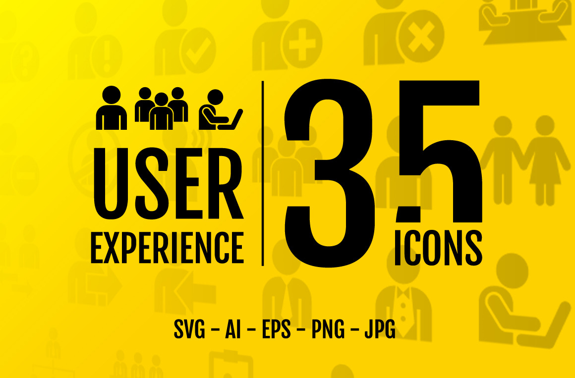 User experience: 35 icons, an Icon by doghead