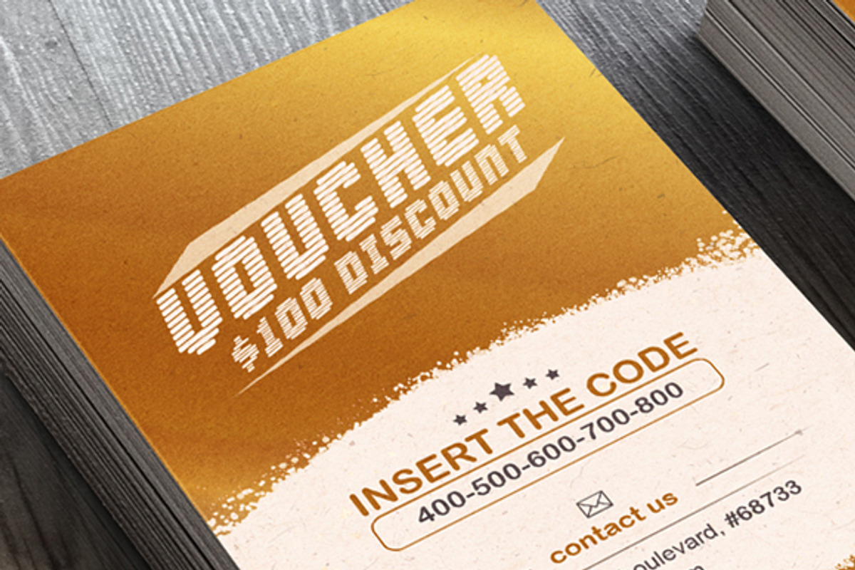 Voucher Card, a Card Template by VectorMedia