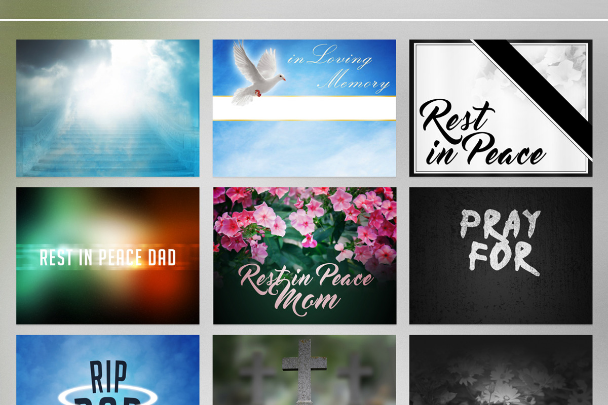 Funeral Set Mournful Images, a Texture Graphic by Backgrounds Store