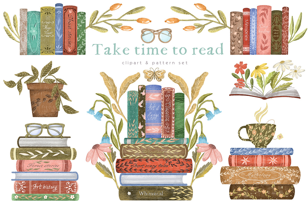 Reading time clipart