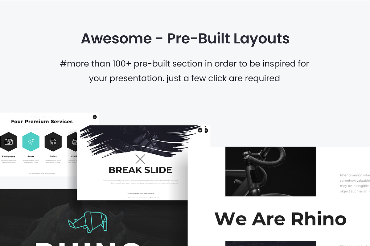 Rhino Black PowerPoint Template