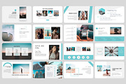 Cyan Powerpoint Template Presentation