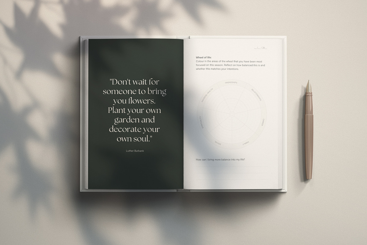 Wellness Journal | Indesign Template, a Brochure Template by Mindful ...