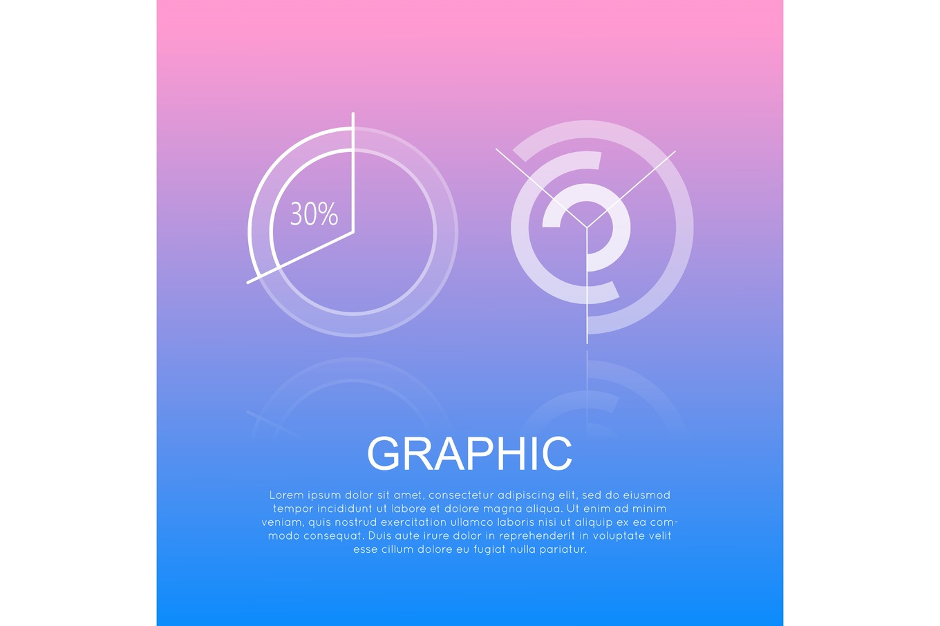 Graphic Round Diagrams with and without Percents | Finance ...