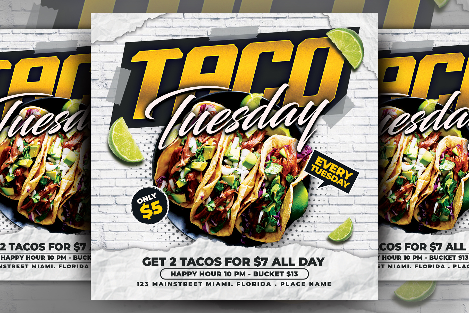 Taco Tuesday Flyer | Flyer Templates ~ Creative Market