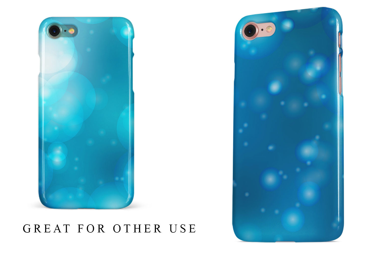 Texture Bokeh Blue Digital paper, a Texture Graphic by Artnoy