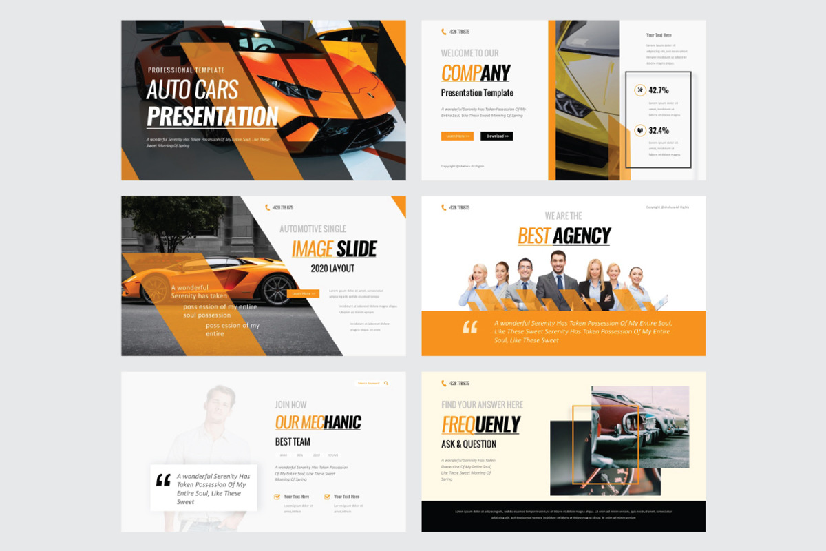 AUTOCARS - Powerpoint Template, a Presentation Template by Shafura ...