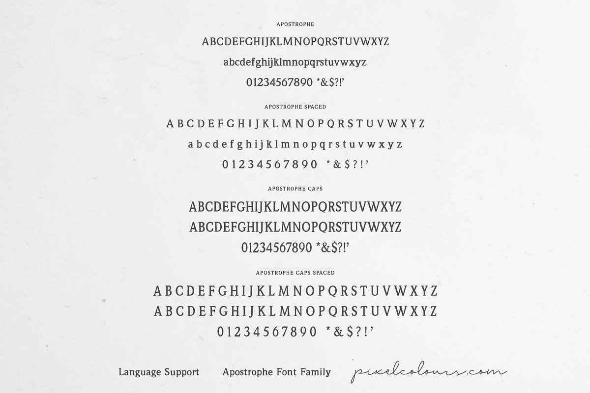 Vintage Serif Font Apostrophe | antique serif font, apostrophe font ...