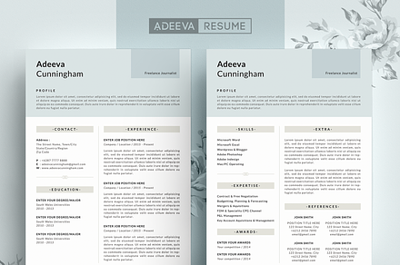Simple Resume Template Brown, a Resume Template by AdeevaResume