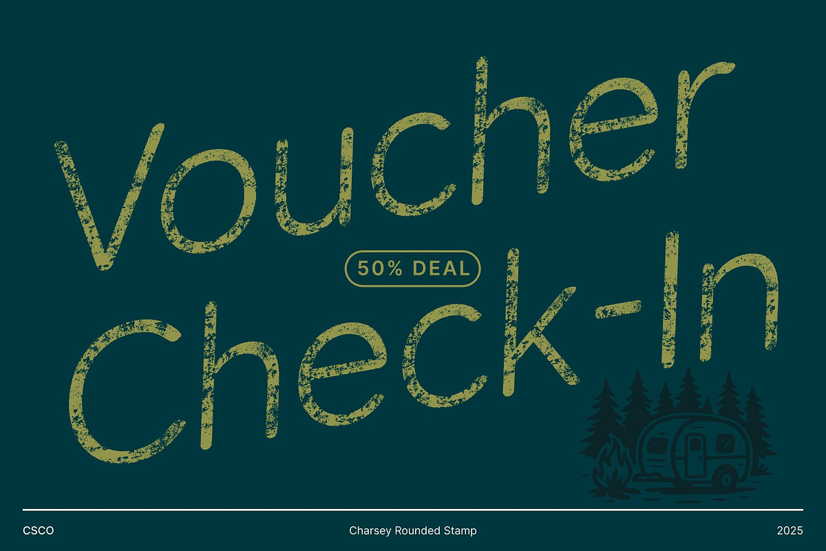 Charsey Rounded Stamp – Modern Sans